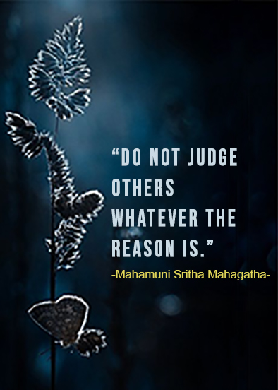 Do not judge others whatever the reason is - Official Website of ...
