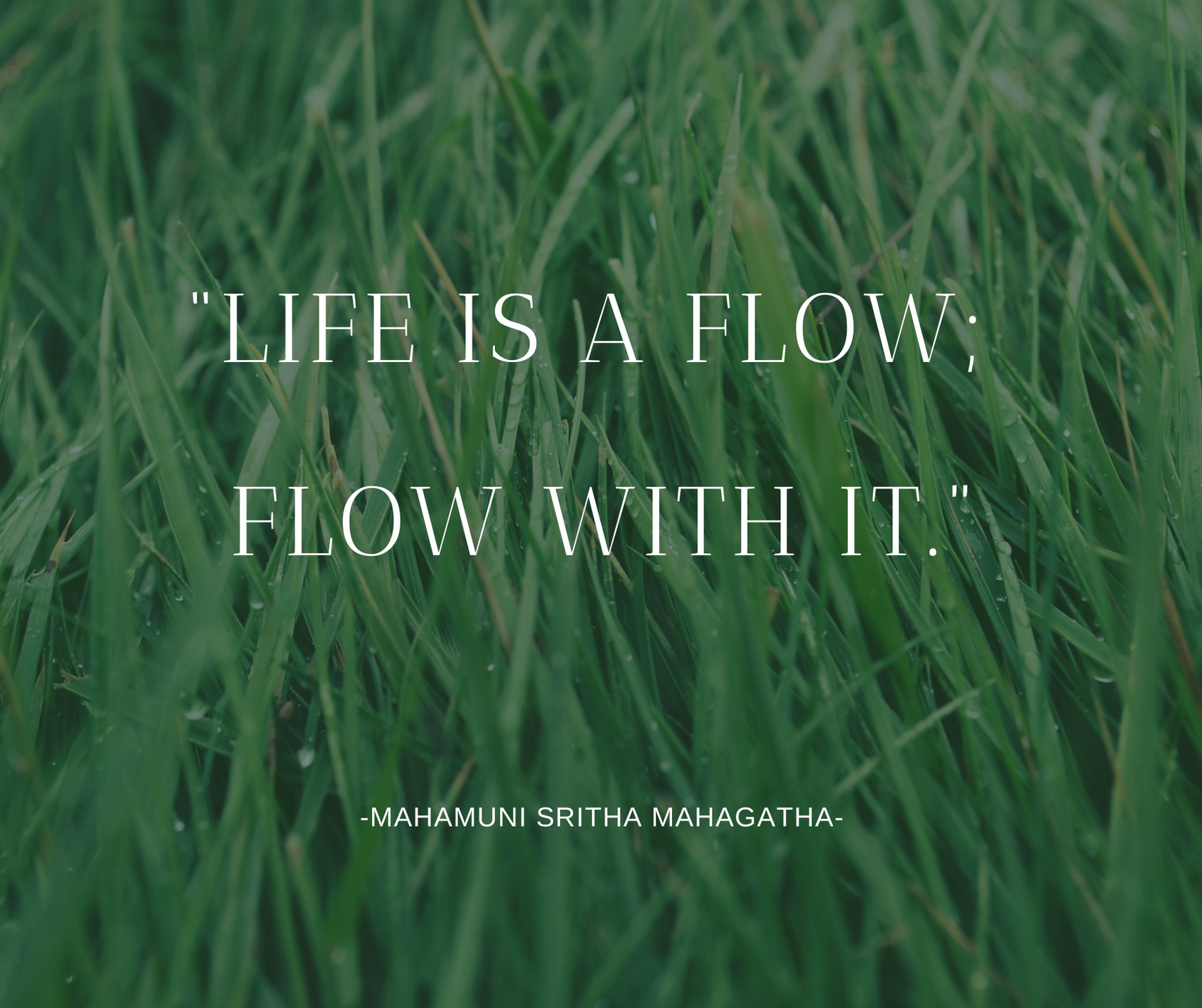 Life is a flow ; flow with it. - Official Website of Mahagathe Foundation